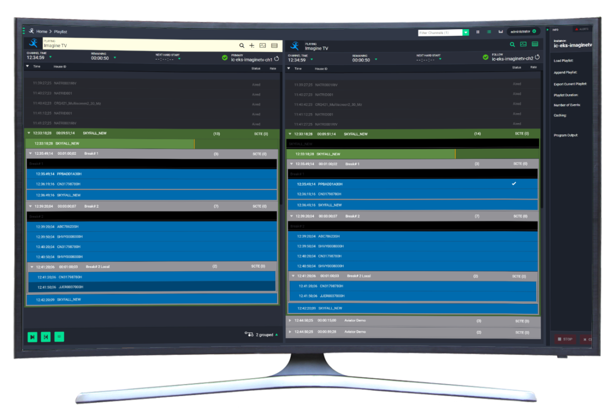 Aviator Cloud Playout Automation - Imagine Communications